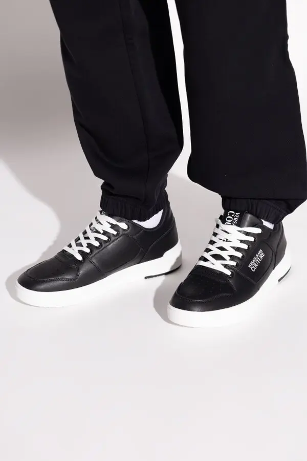 Versace Logo Printed Low-top Sneakers