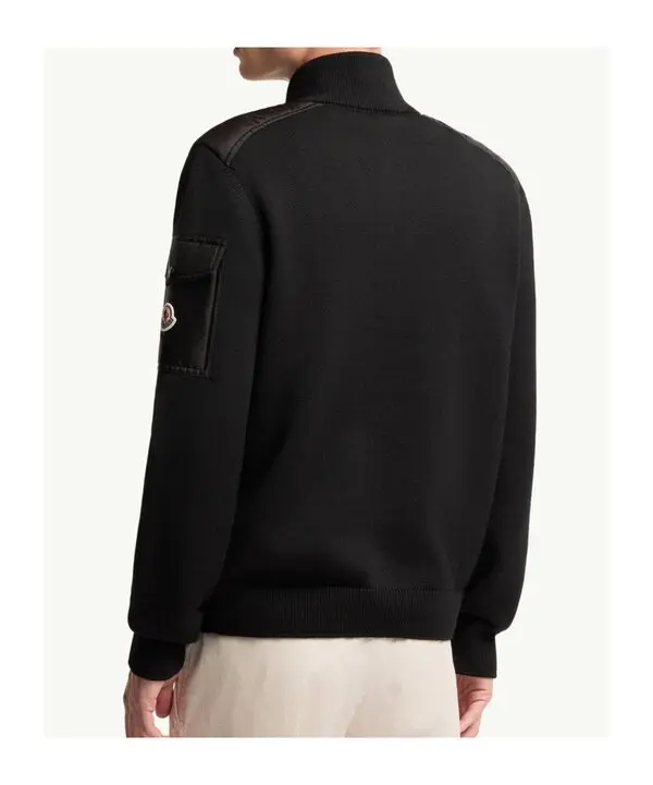 Moncler Padded Wool Zip-up Cardigan