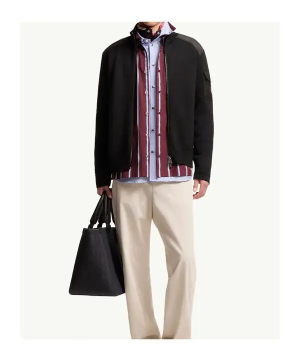 Moncler Padded Wool Zip-up Cardigan