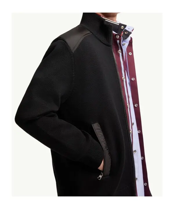 Moncler Padded Wool Zip-up Cardigan