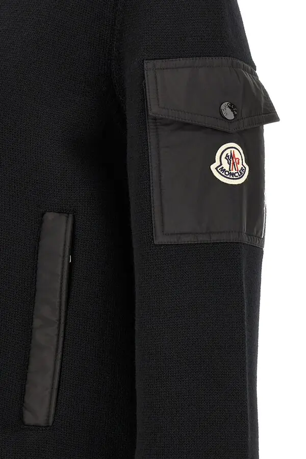 Moncler Zip-up Panelled Cardigan