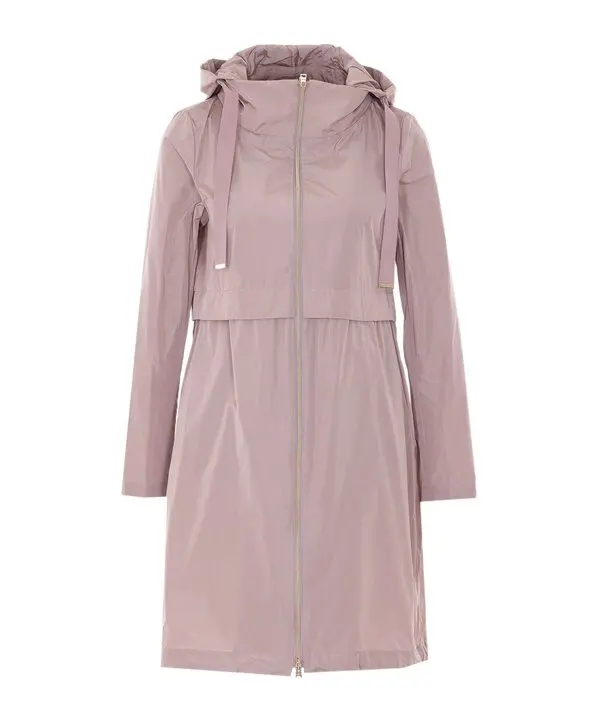 Herno Hooded Zip-front Coat With Drawstring