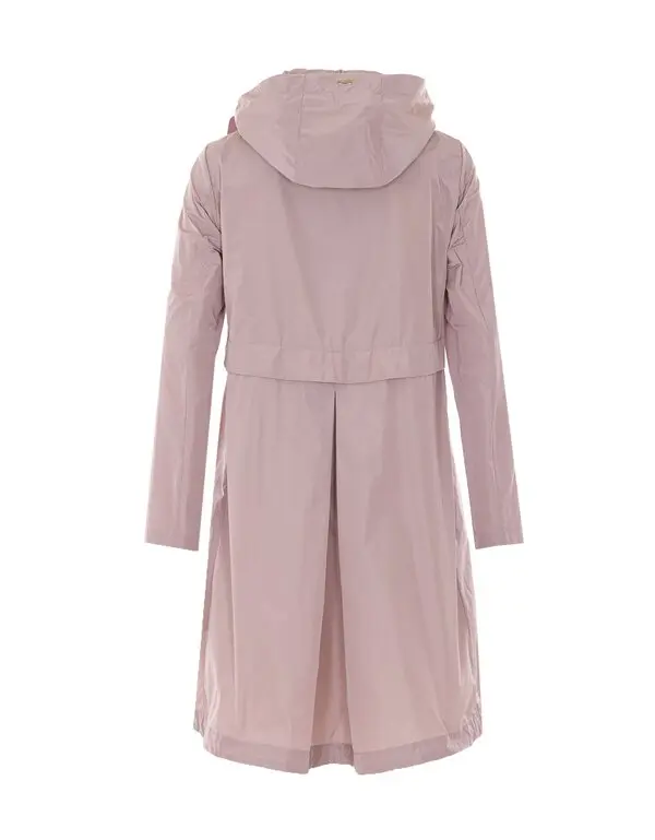 Herno Hooded Zip-front Coat With Drawstring