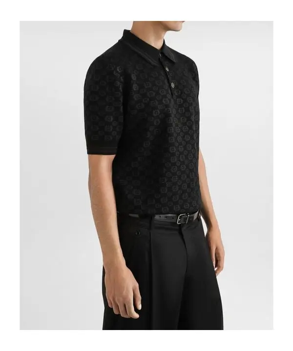 Dolce & Gabbana Geometric-pattern Polo Shirt