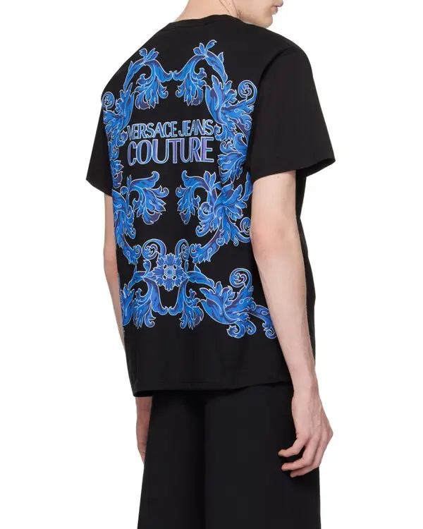 Versace Logo Printed Crewneck T-shirt