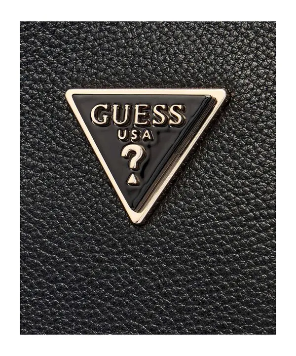 Guess Meridian Logo Plaque Top Handle Bag