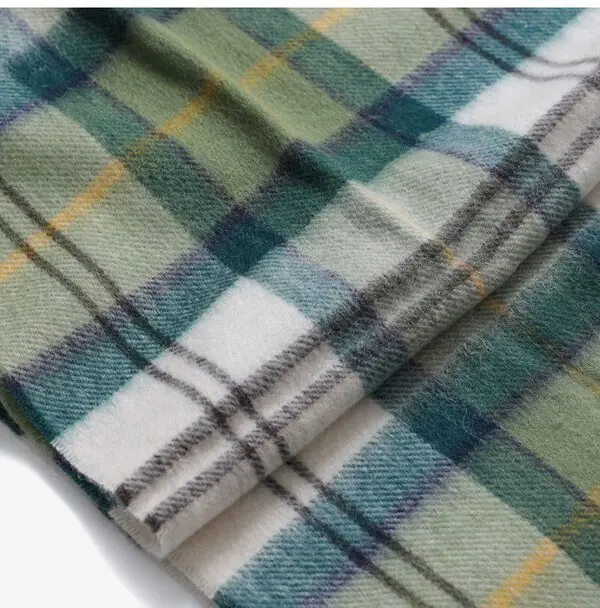 Barbour Tartan-pattern Fringed Scarf