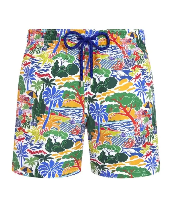 Vilebrequin Elastic-waistband Swim Shorts - Multicolour