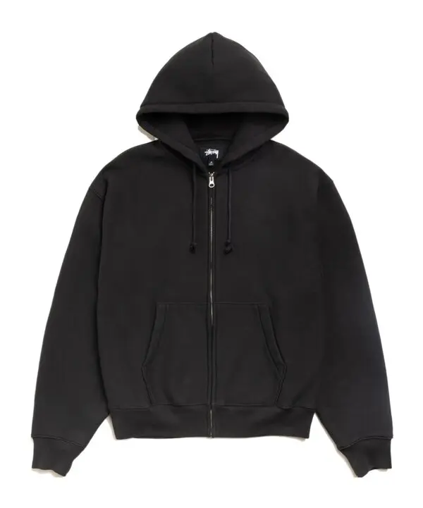 StÜssy Long-sleeved Hooded Sweatshirt With Elasticated Cuffs And Hem - No