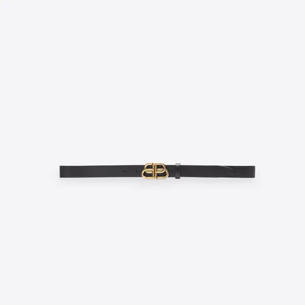 Balenciaga Bb Embossed Thin Belt