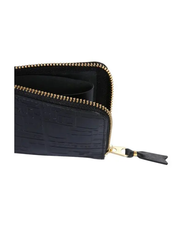 Comme Des Garçons Embossed Zipper Wallet