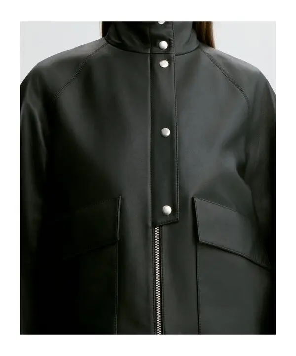 BY MALENE BIRGER Long-sleeved Leather Jacket