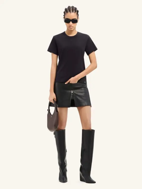 COURREGES Ac Crewneck Short-sleeved T-shirt