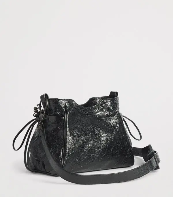 Balenciaga Lambskin Le City Shoulder Bag - Black