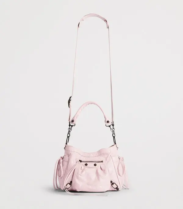Balenciaga Lambskin Le City Shoulder Bag - Pink