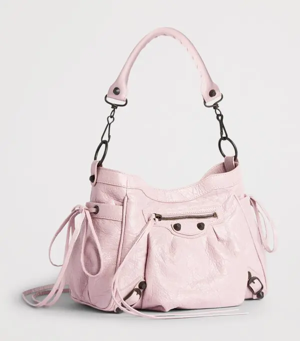 Balenciaga Lambskin Le City Shoulder Bag - Pink
