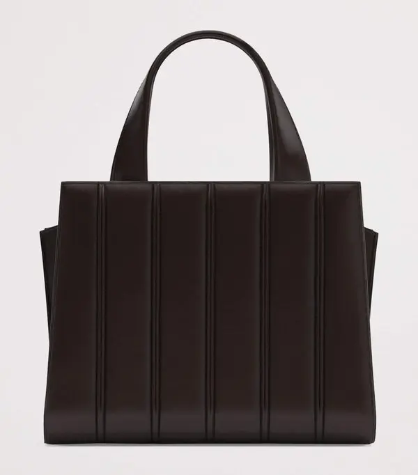 Max Mara Medium Quilted Whitney Top-handle Bag - Brown