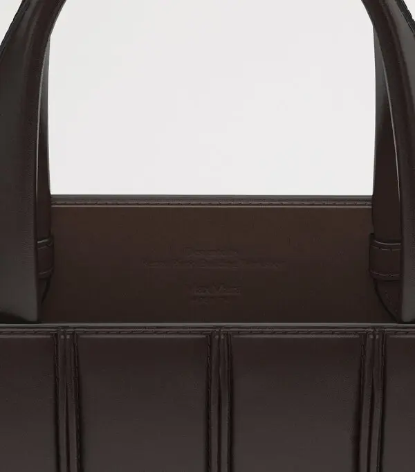 Max Mara Medium Quilted Whitney Top-handle Bag - Brown