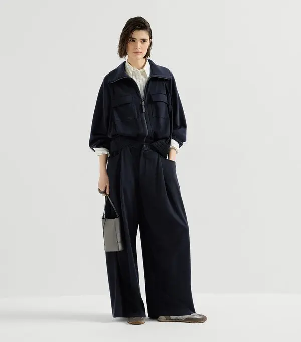 Brunello Cucinelli Cotton-silk Interlock Zip-up Cardigan