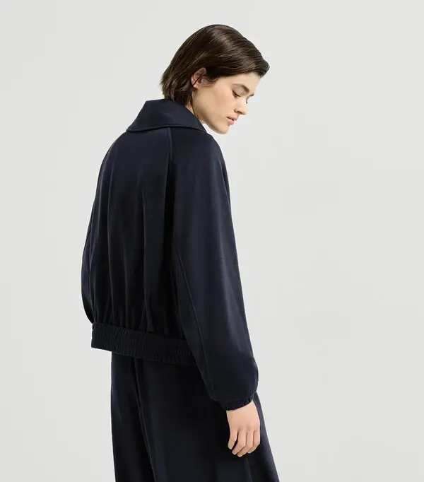 Brunello Cucinelli Cotton-silk Interlock Zip-up Cardigan