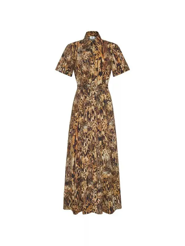 Adam Lippes Leighton Abstract-print Midi Dress