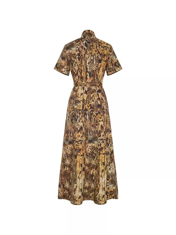 Adam Lippes Leighton Abstract-print Midi Dress