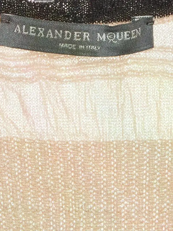 Alexander McQueen Tiered Lurex-knit Midi Dress