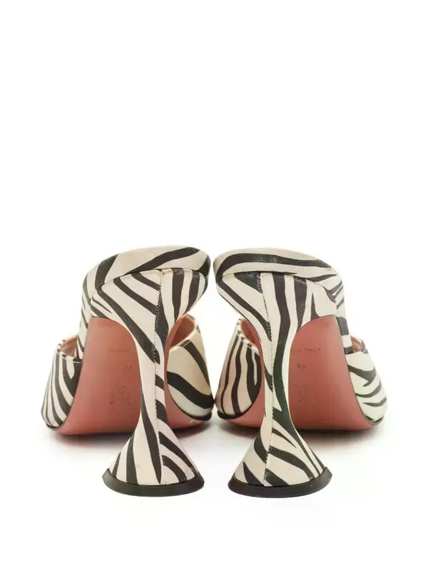 Amina Muaddi Lupita Zebra-print Sandals