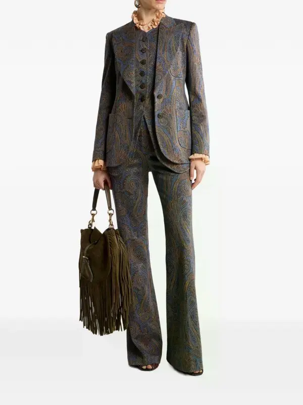 Etro Single-breasted Paisley Jacquard Jacket