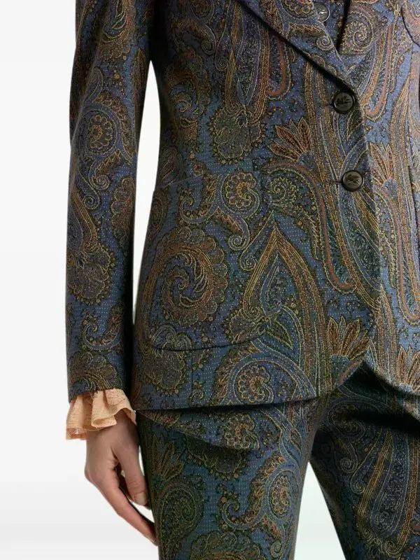 Etro Single-breasted Paisley Jacquard Jacket
