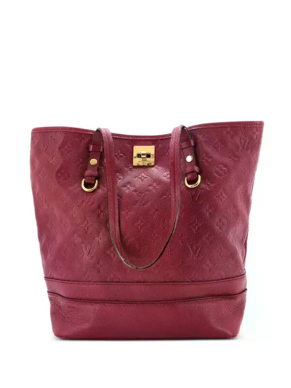 LOUIS VUITTON Citadine Gm Tote Bag In Monogram Empreinte Leather - Pink