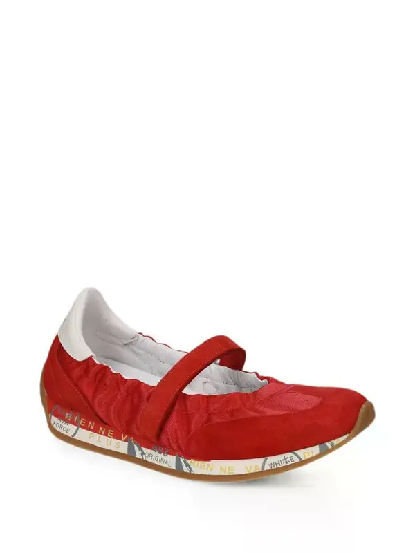 Premiata Rina 8291 Technical Fabric And Suede Ballet Flats