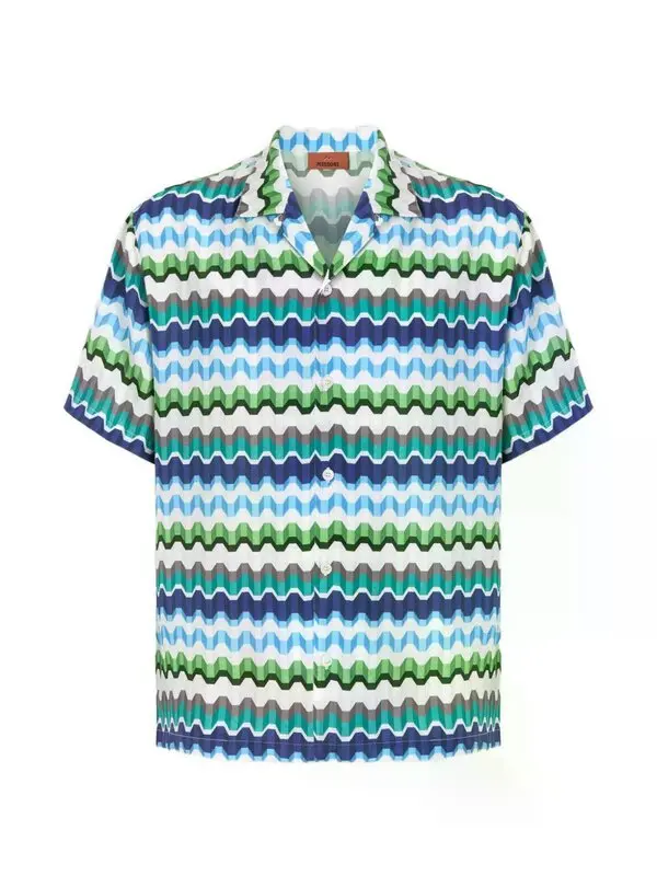 Missoni Zigzag-print Short-sleeve Shirt