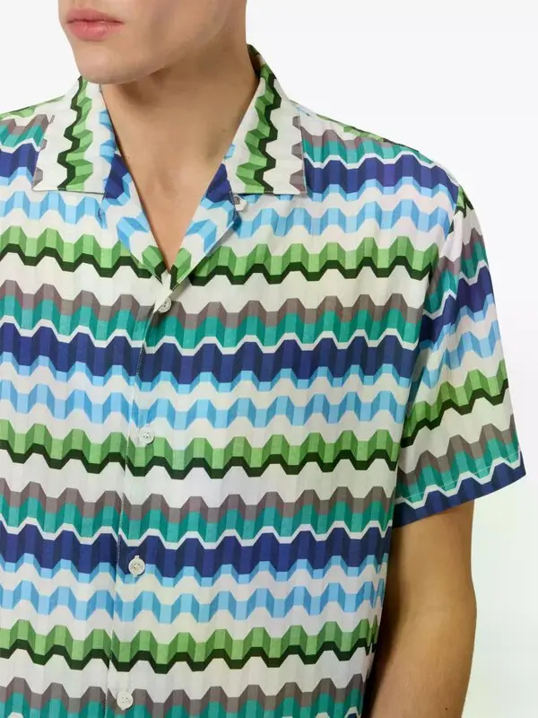 Missoni Zigzag-print Short-sleeve Shirt