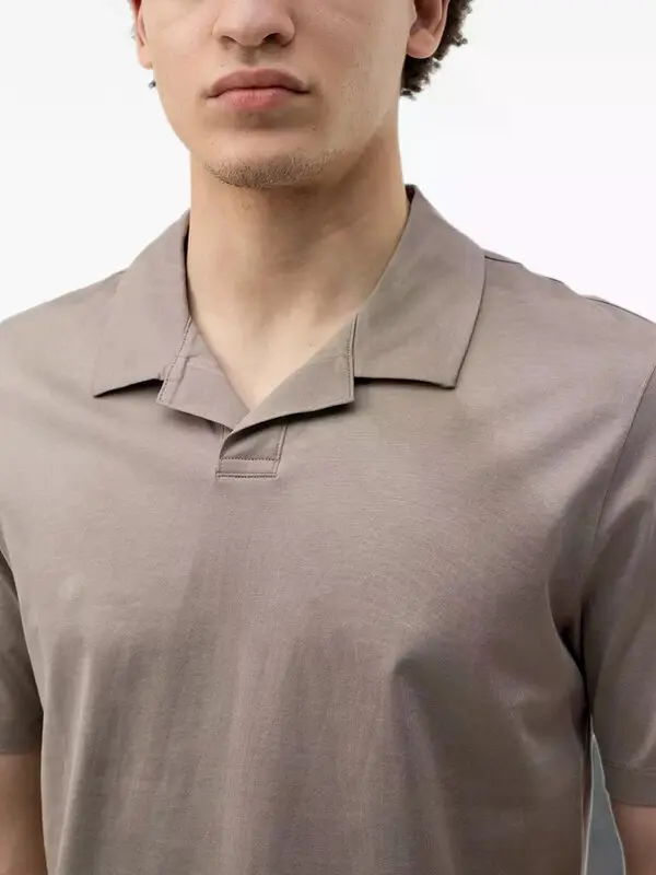 Hugo Logo-patch Notch-collar Polo Shirt