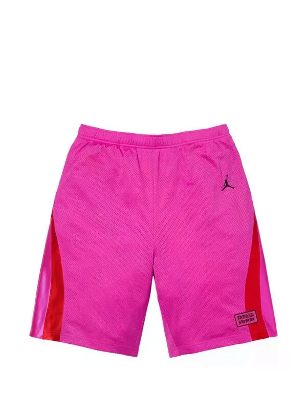 Supreme X Jordan Logo-patch Shorts - Pink