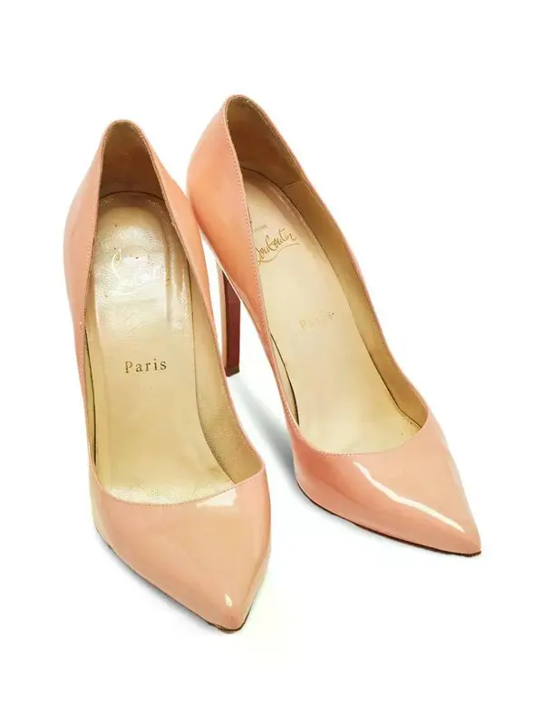 CHRISTIAN LOUBOUTIN Patent Leather Pointed Toe Pumps