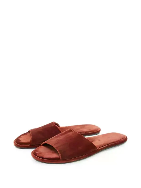 THE ROW Velvet Flat Slides