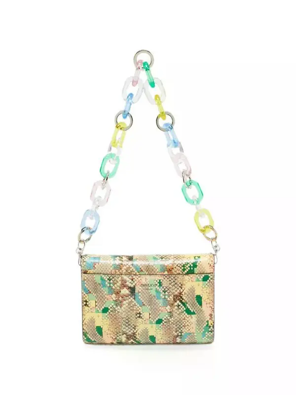 JIMMY CHOO Varenne Animal-pattern Clutch Bag