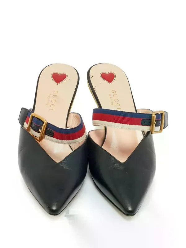 Gucci Leather Pointed-toe Mules
