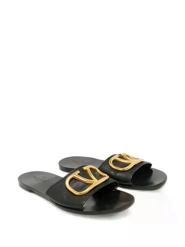 Valentino Garavani Vlogo Flat Slip-on Sandals