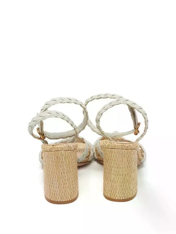 GIANVITO ROSSI Woven Ankle-strap Sandals