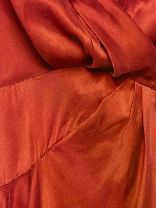 Zimmermann Satin Ruffle Wrap Dress