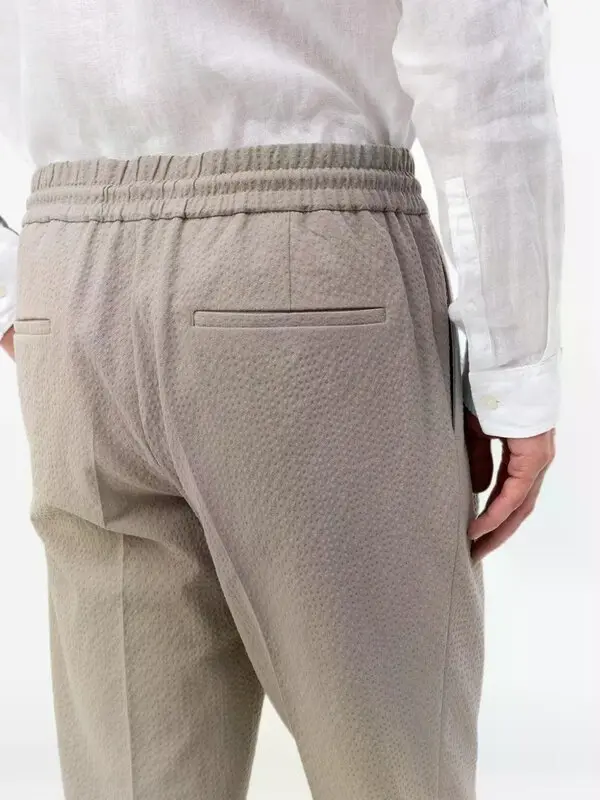Hugo Seersucker Drawstring Trousers
