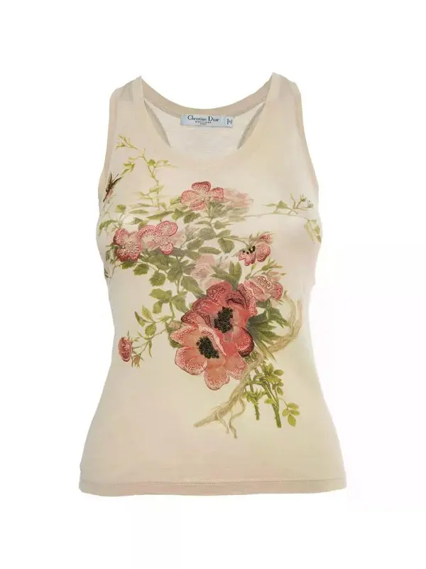 Dior 2000s Floral Embroidered Top