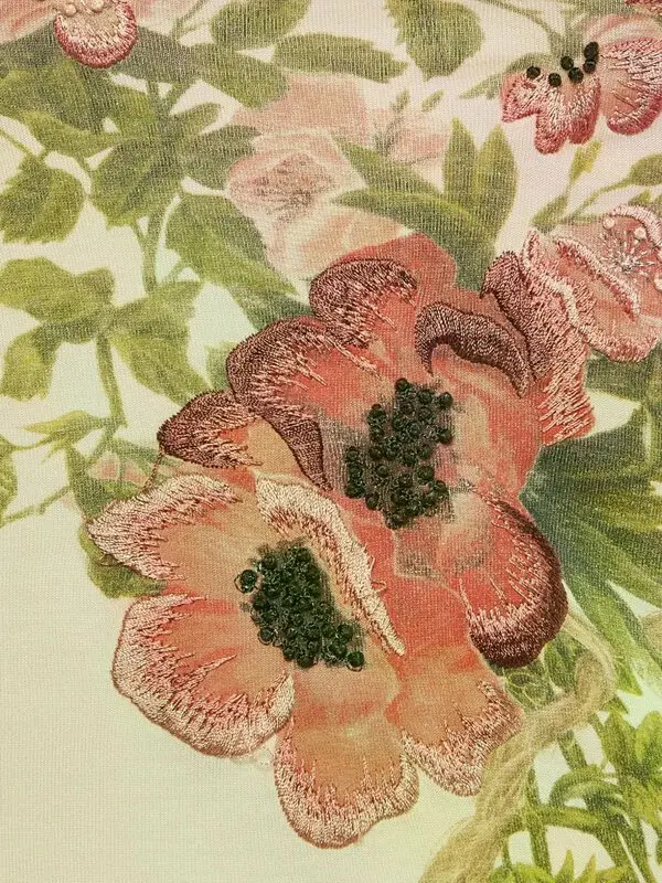 Dior 2000s Floral Embroidered Top