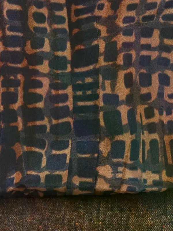 Max Mara Abstract Print Tweed Dress