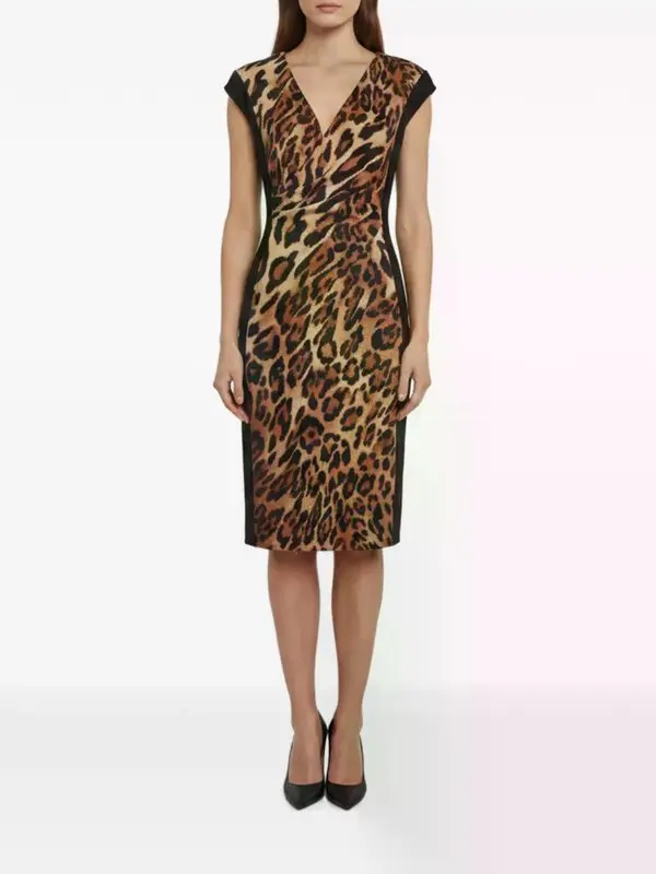 Escada Darlita Leopard-print Midi Dress