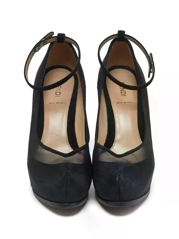 Fendi Platform Ankle-strap Pumps