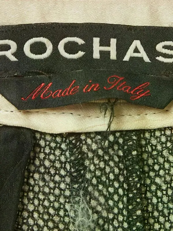 Rochas Textured Wool Blend Trousers